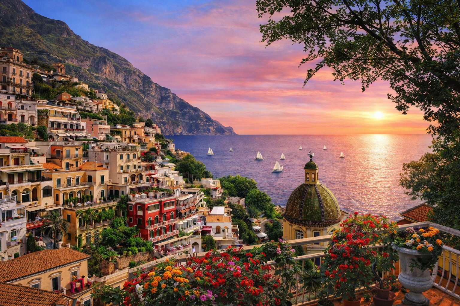 Amalfi Coast Tours from Sorrento 2026 | Pompeii, Capri, Vesuvio & Boat ...